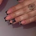 Y2K Black Kitty Frenchies Charms Press Ons Valentines Press on Nails ...