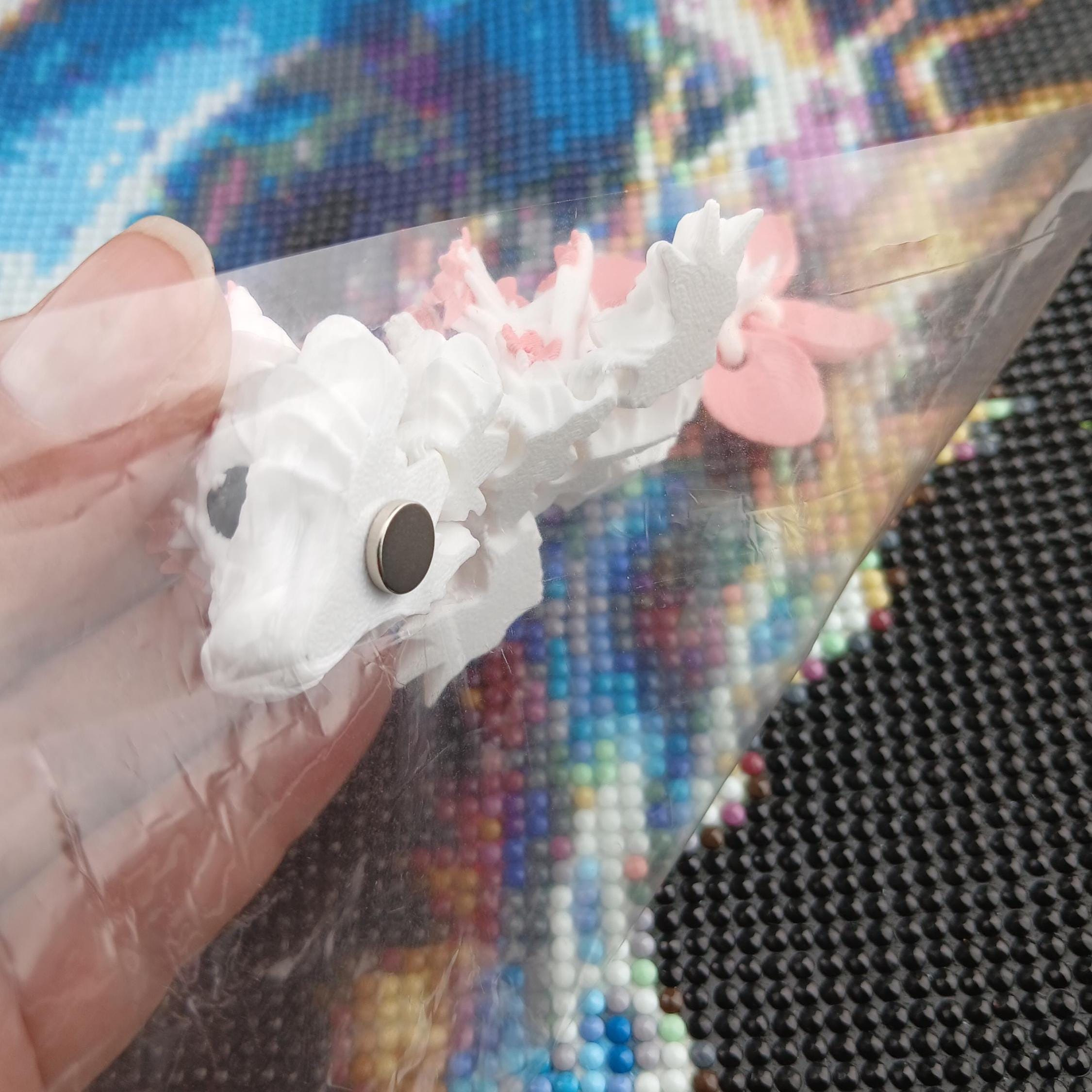 Articulated Dragon Cover Minder: Magnetic Fidget Buddy - Diamond Art ...