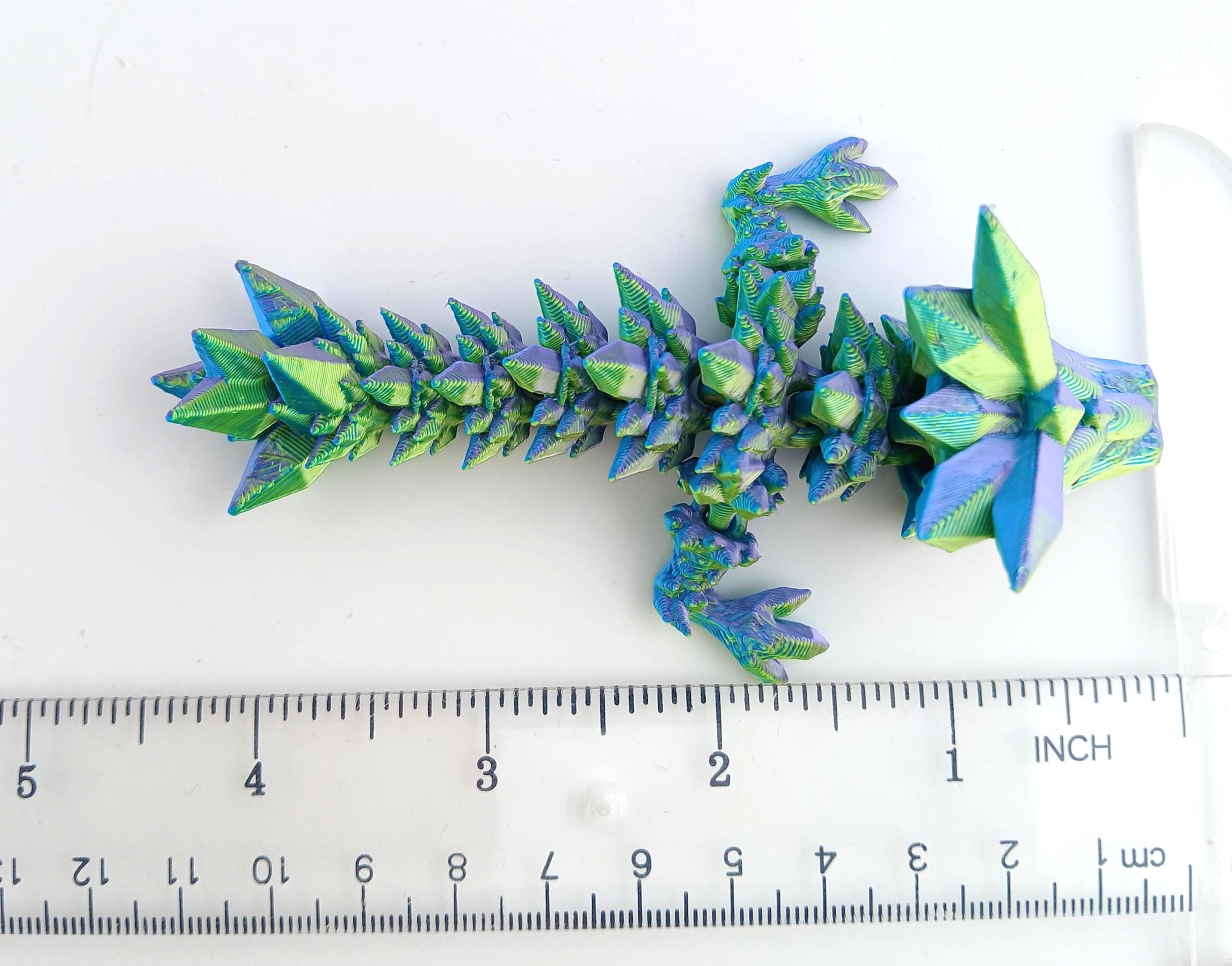 Articulated Crystal Dragon Cover Minder: Magnetic Fidget Buddy, Diamond ...