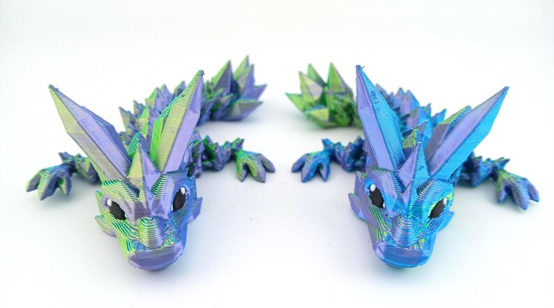 Articulated Crystal Dragon Cover Minder: Magnetic Fidget Buddy, Diamond ...