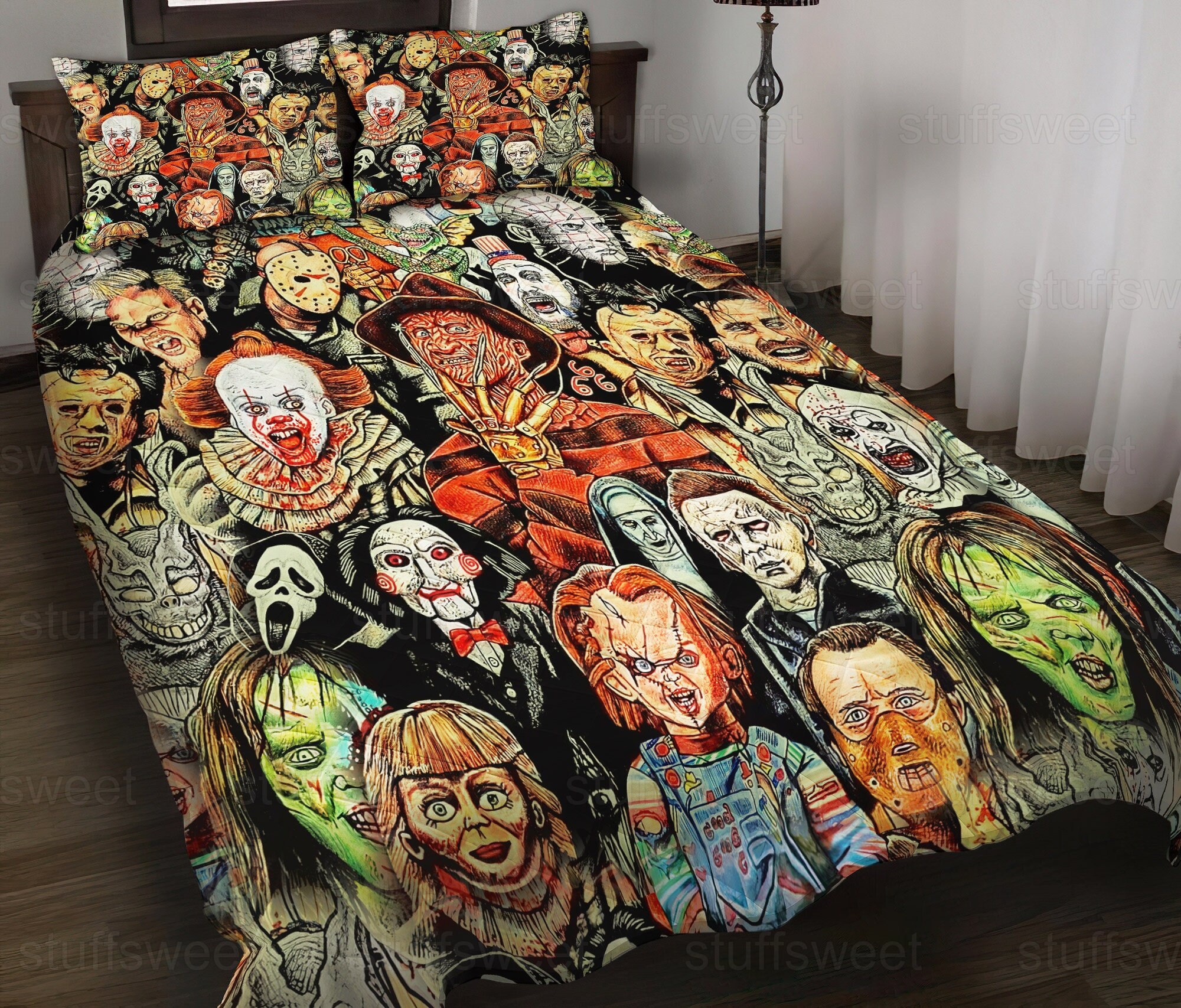 Horror Character, Horror Movie Halloween Bedding Set