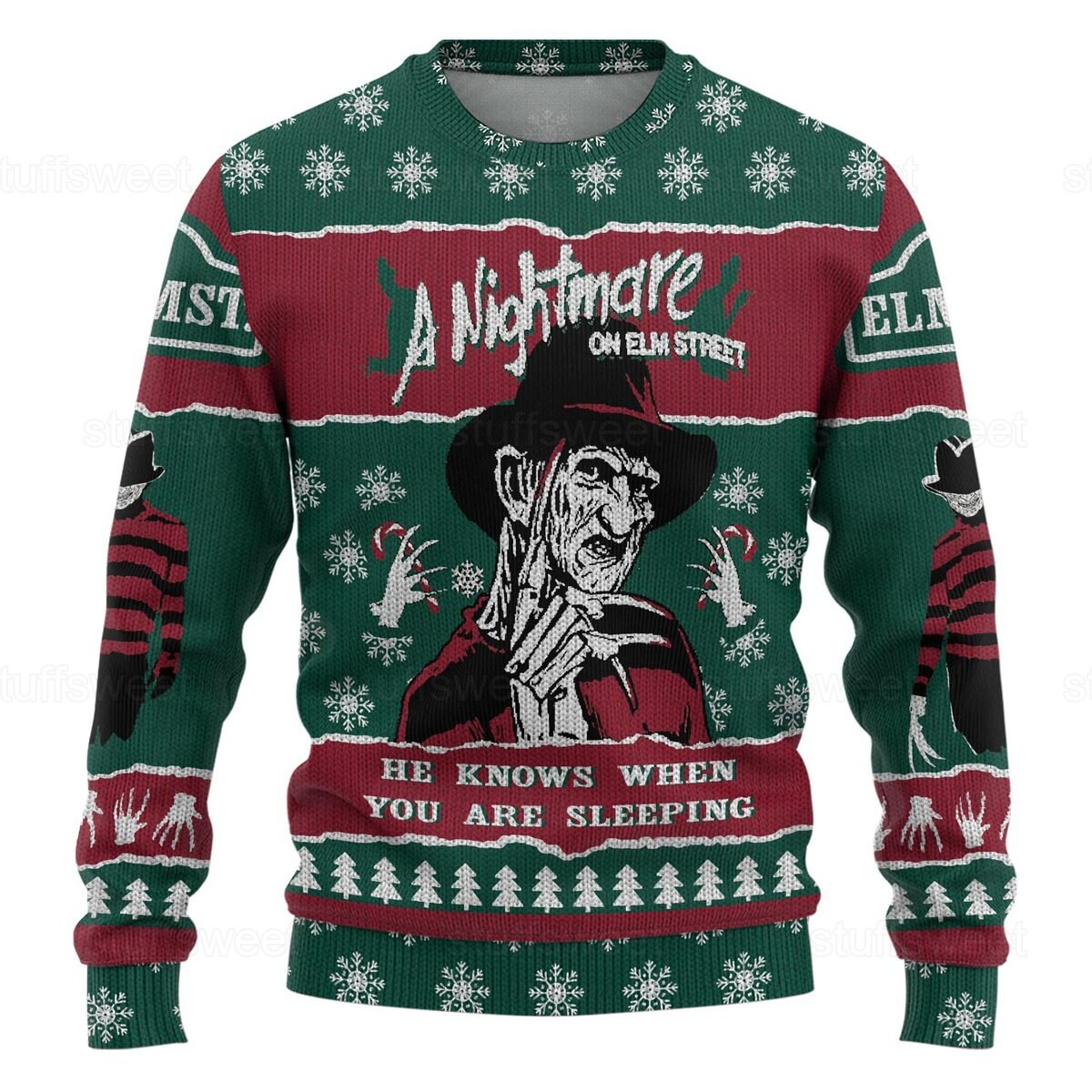 Freddy Krueger Ugly Sweater, Horror Movie Sweater sold by Marianna ...