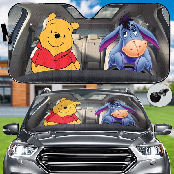 Winnie the Pooh Car Sun Shade - Etsy