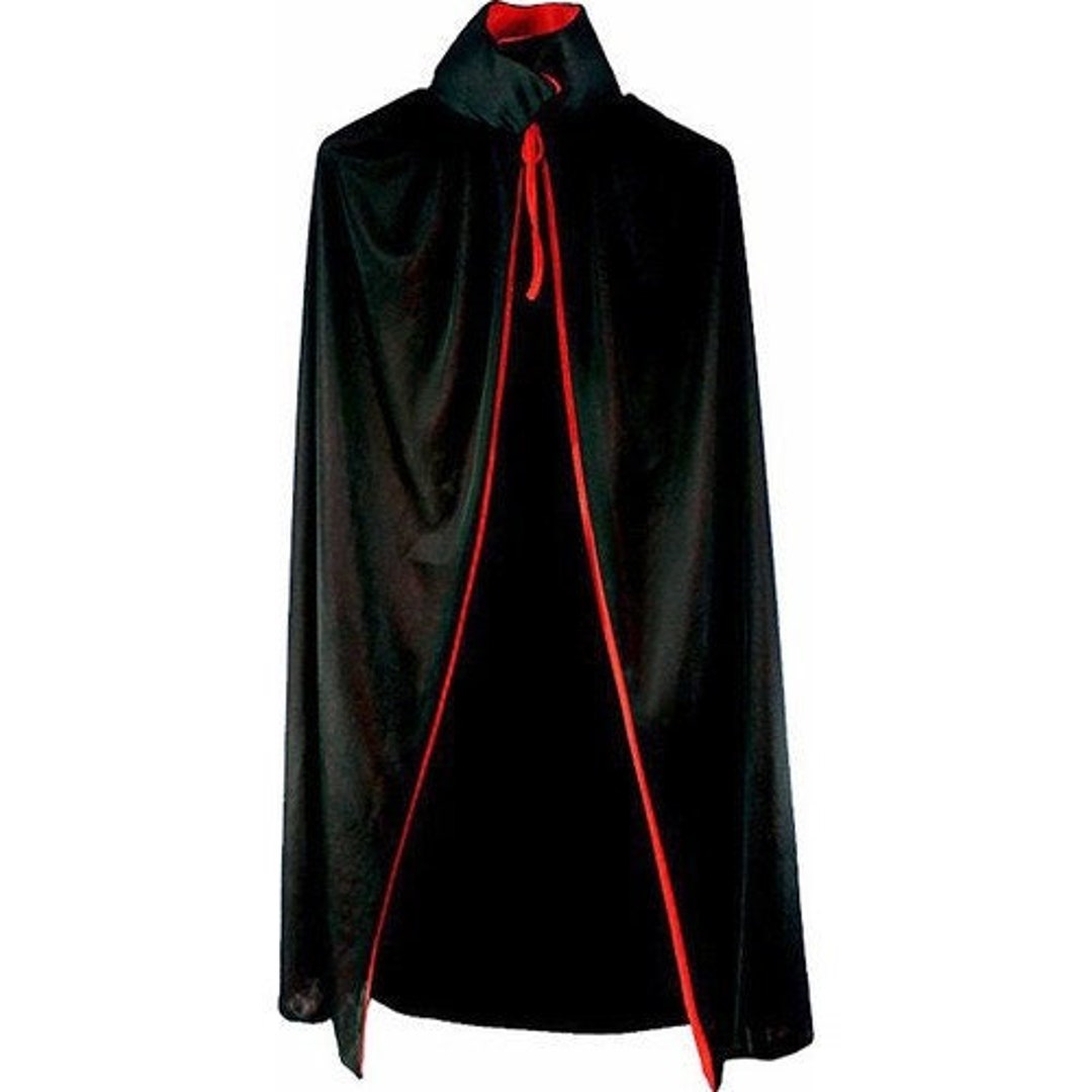 Vampire Dracula Wizard Black Cloak Halloween Cape Costume Party - Etsy