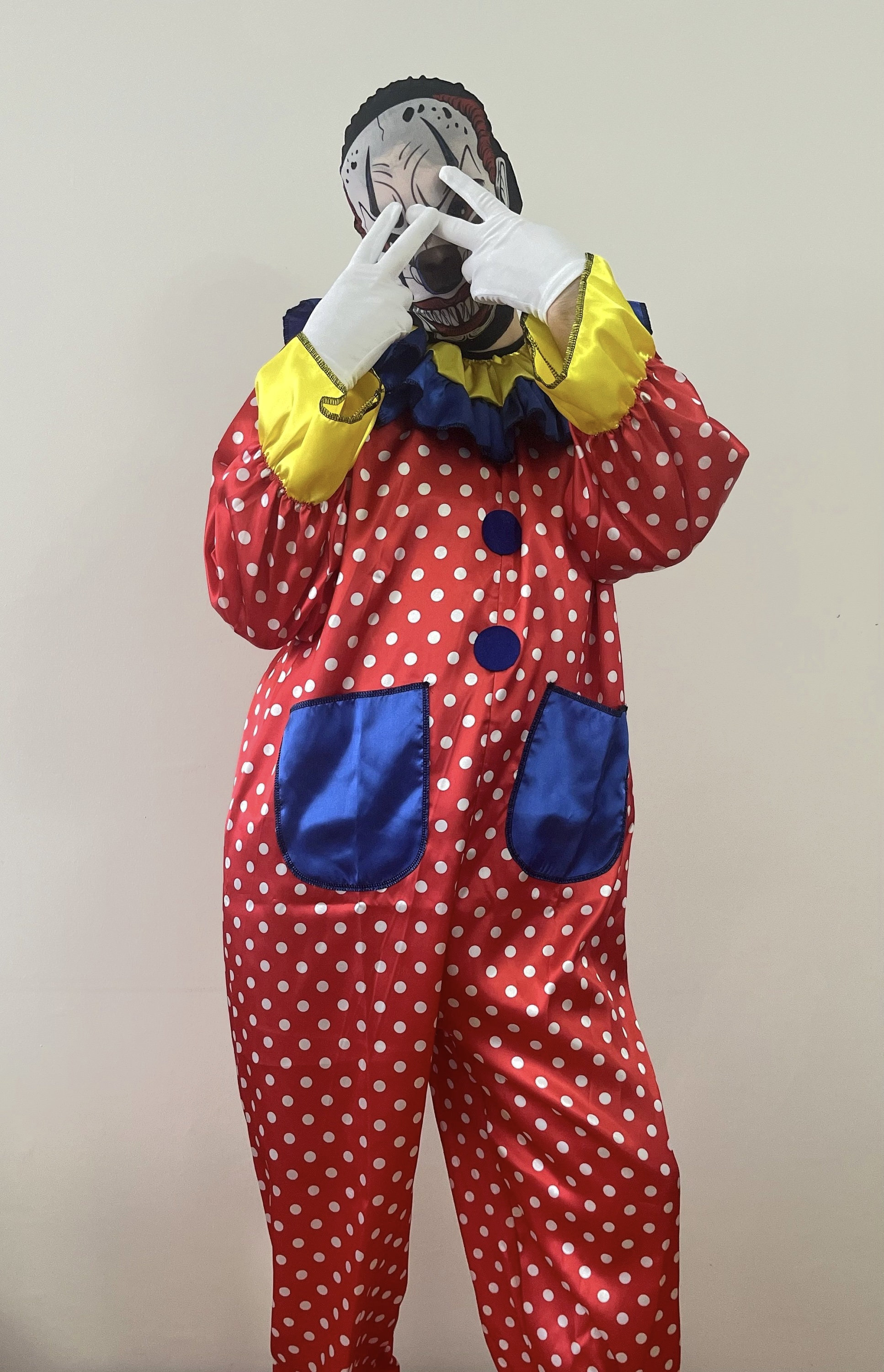 Polka Dot Clown Costume Adult - Etsy