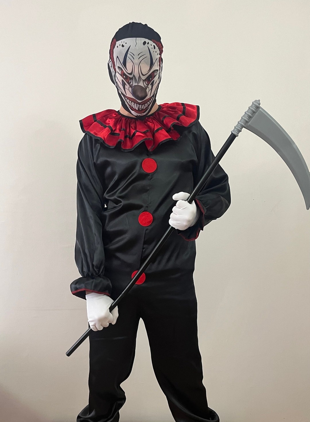 Halloween Scary Demon Clown, Cosplay Costume, Deadly and Deranged Clown ...