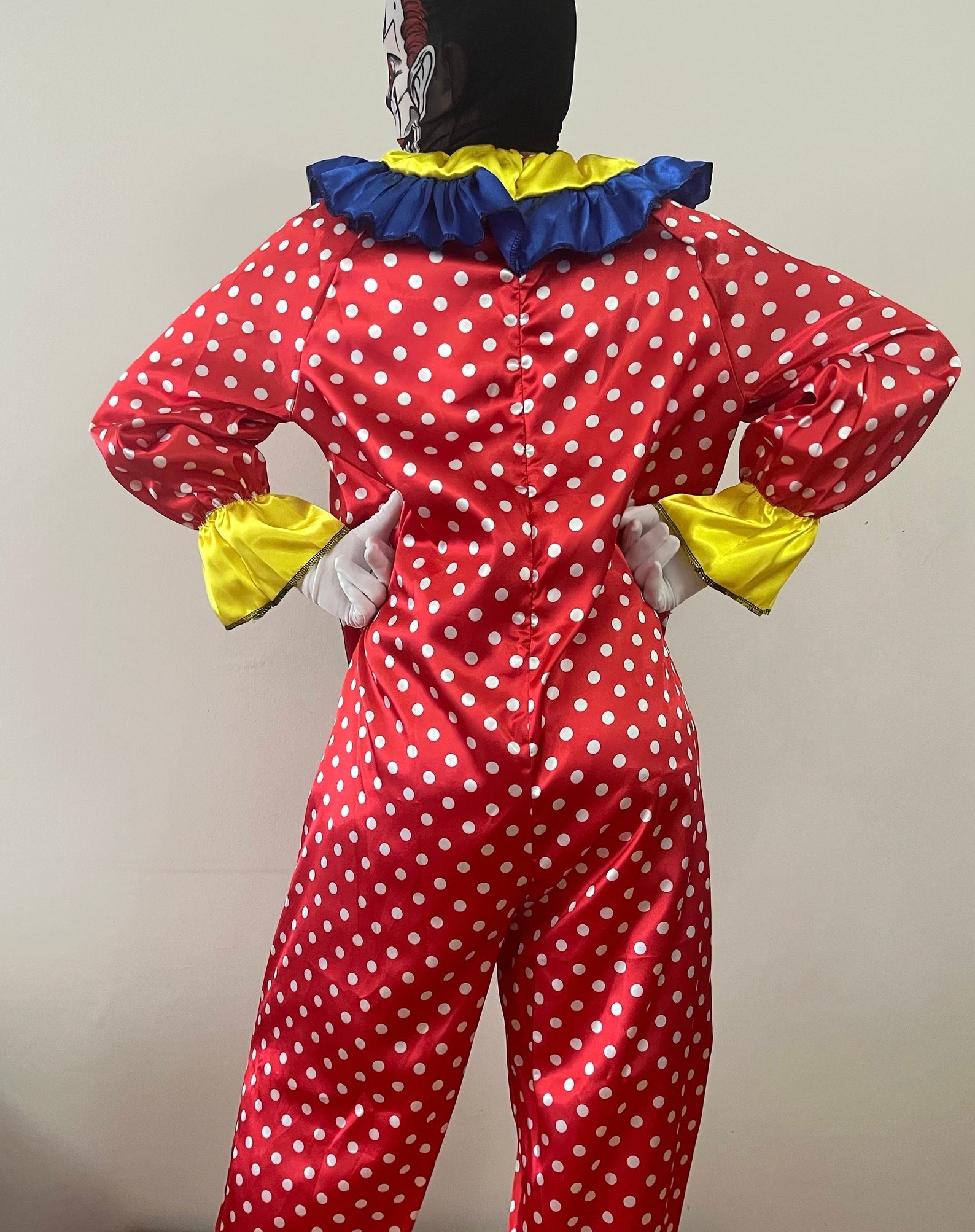 Polka Dot Clown Costume Adult - Etsy