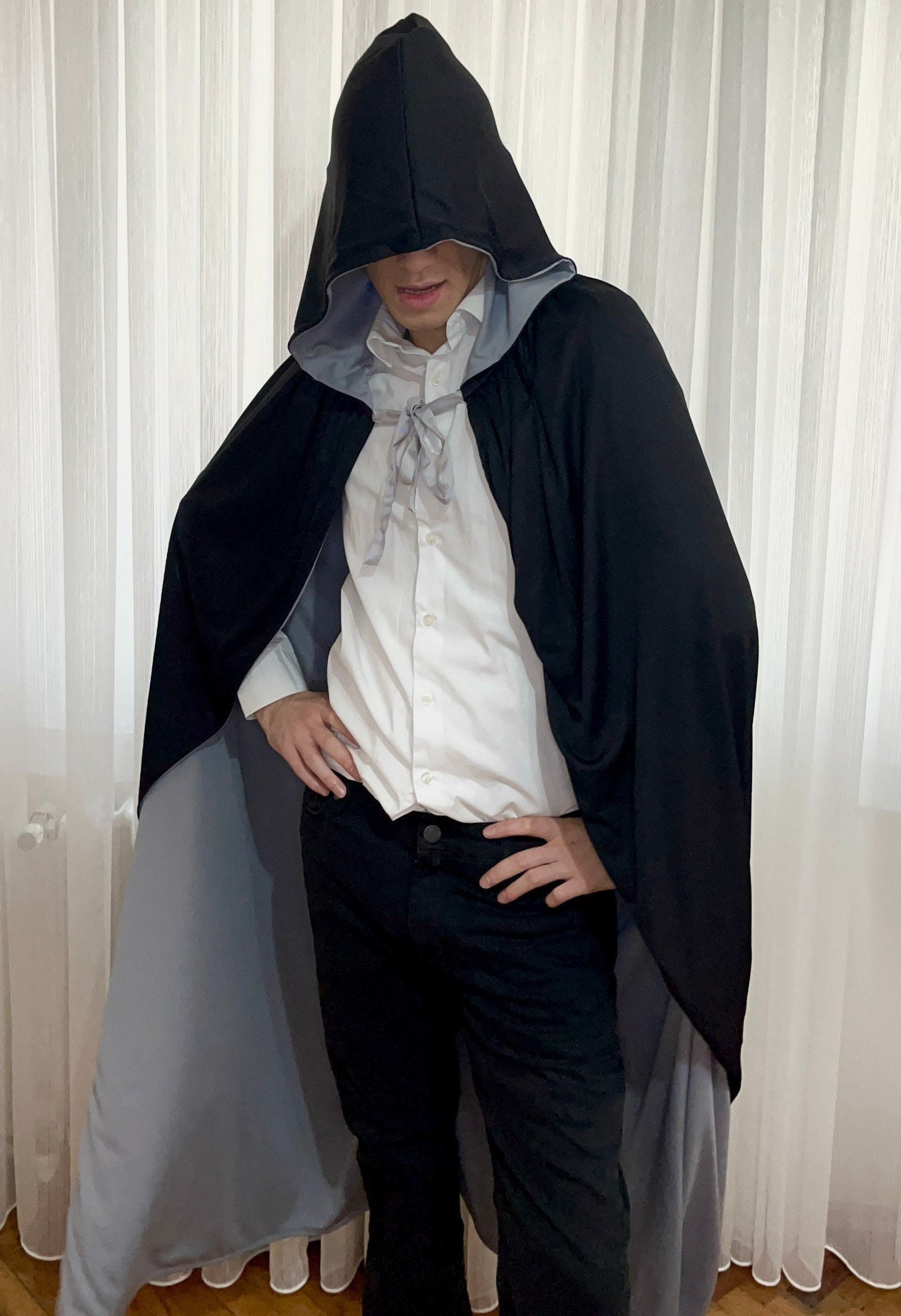 Hooded Grim Reaper Cloak Adult Halloween Cape - Etsy