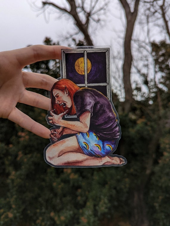 Werewolf Transformation Transparent Sticker - Etsy