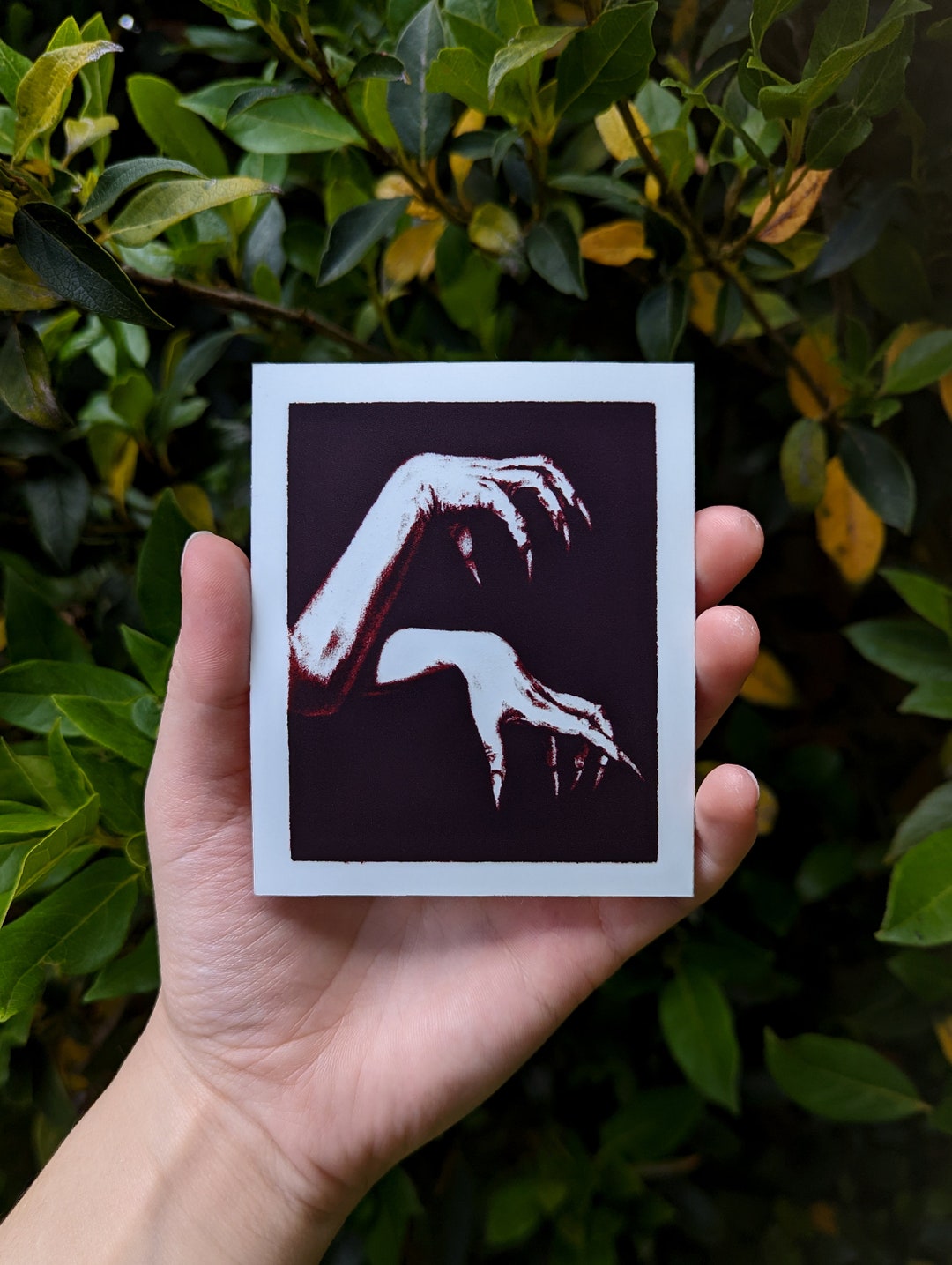 Creepy Hands Glow in the Dark Sticker - Etsy