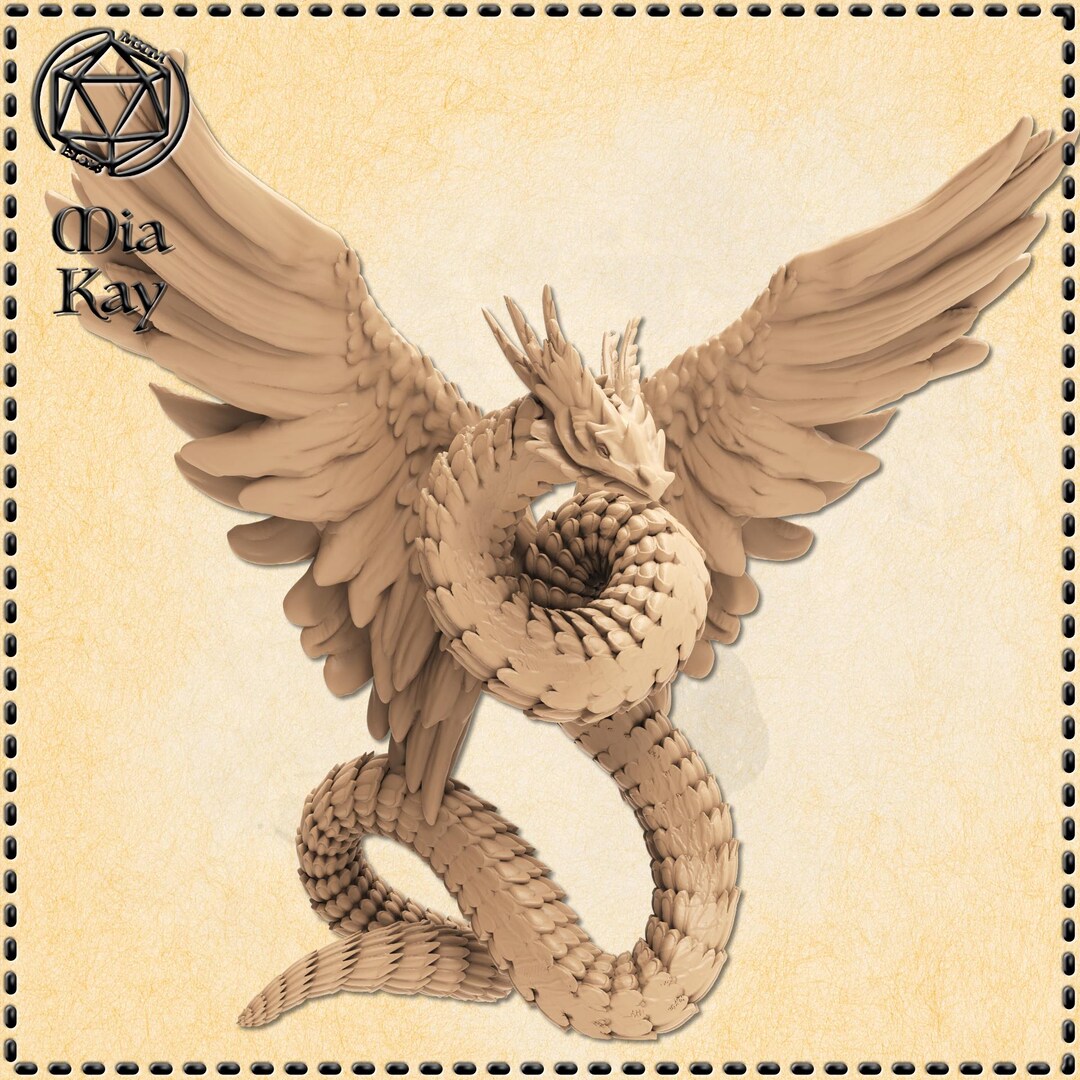 Couatl | Dungeons and Dragons Characters | Tabletop Minis | Unpainted ...