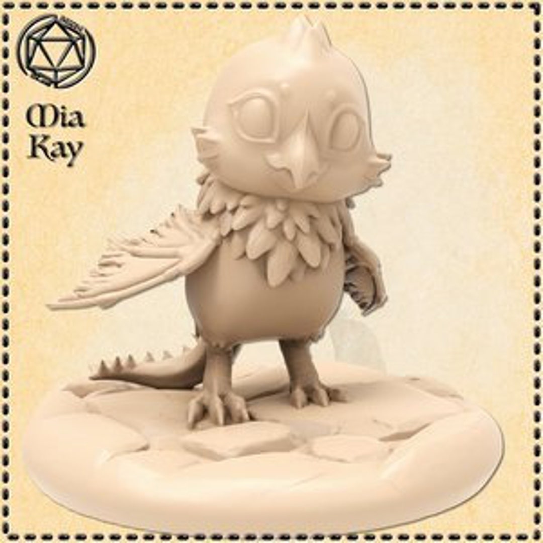 Baby Cockatrice | Dungeons and Dragons Characters | Tabletop Minis ...