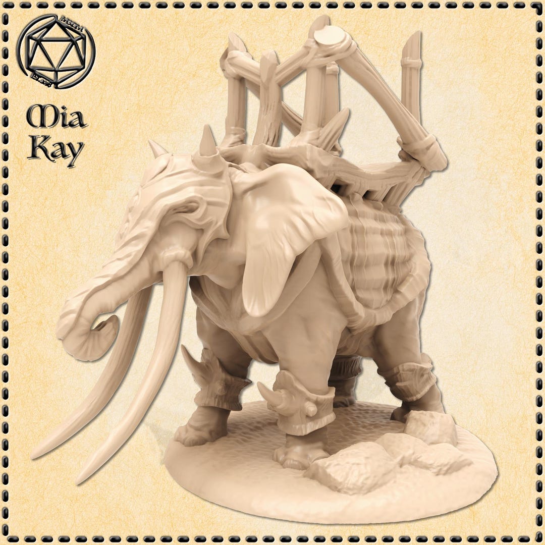 War Elephant | Dungeons and Dragons Characters | Tabletop Minis ...