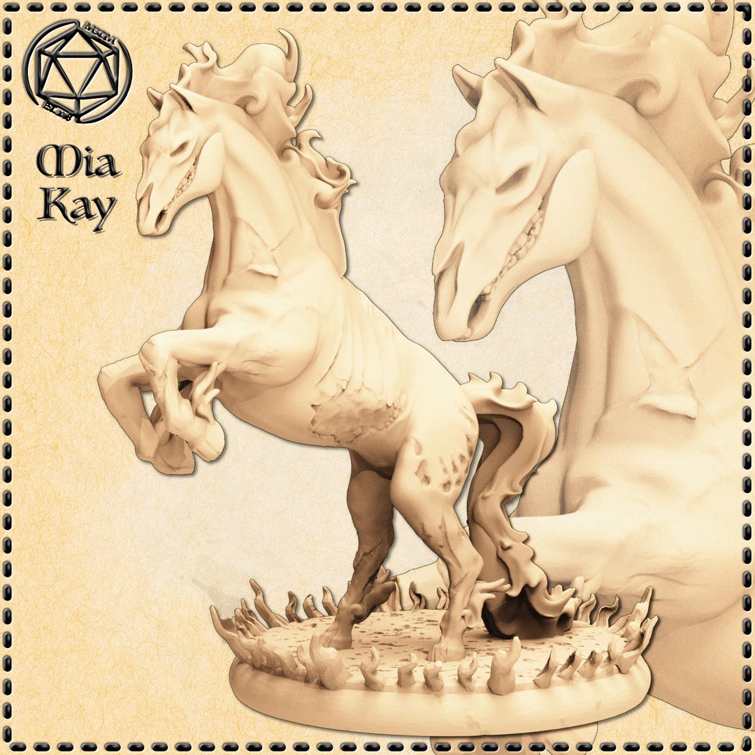Nightmare | Fire Horse | Dungeons and Dragons Characters | Tabletop ...