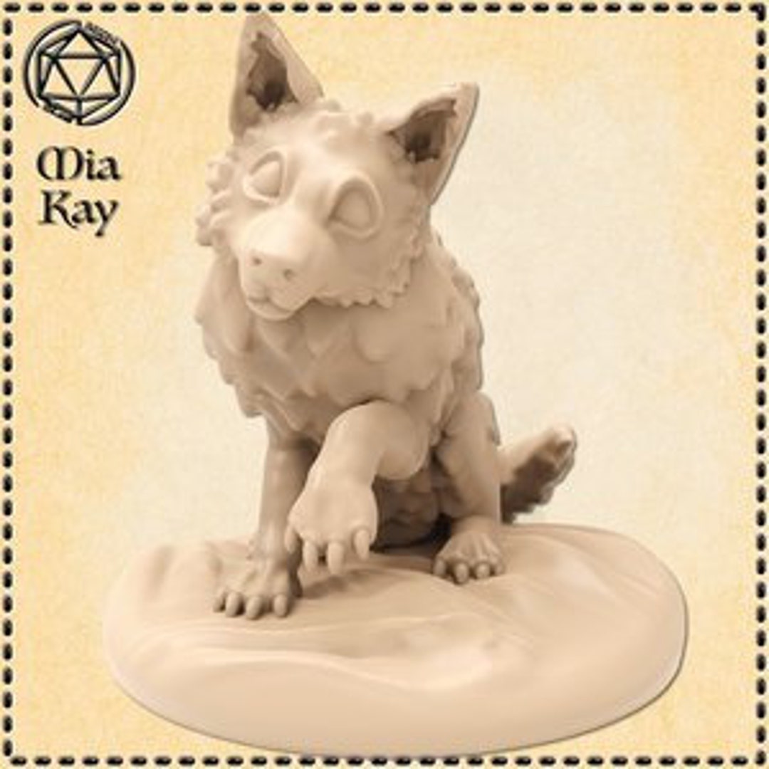 Baby Direwolf | Dungeons and Dragons Characters | Tabletop Minis ...