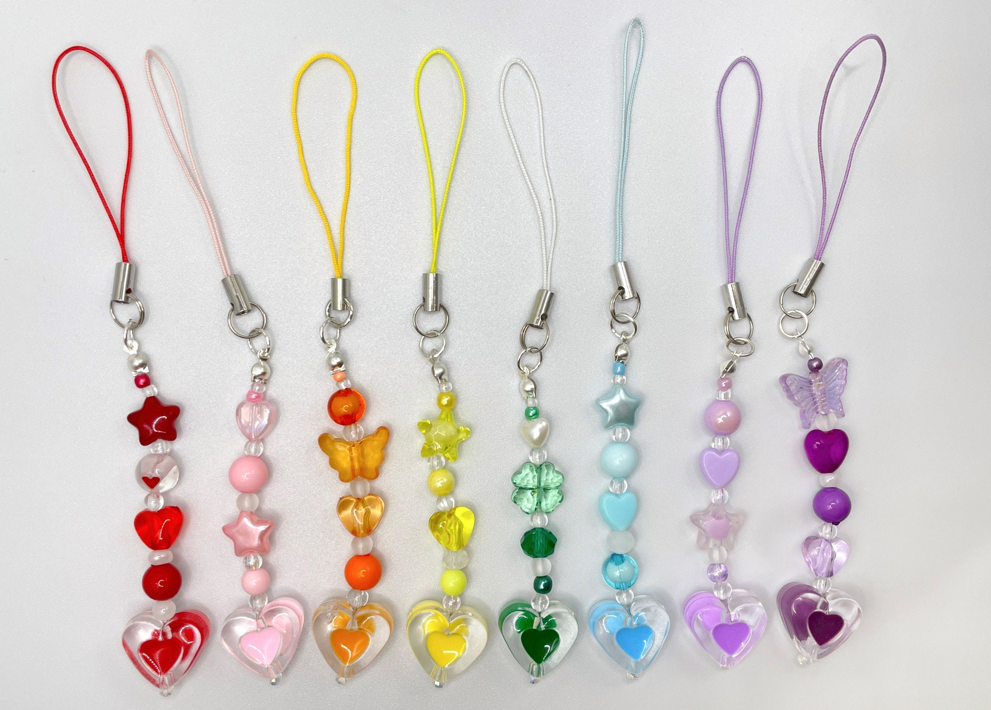 Cute Heart Phone Charms Multiple Colors Cute Kpop Phone - Etsy