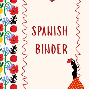 Spanish Class Binder Cover Template | Printable PDF | School Binder ...
