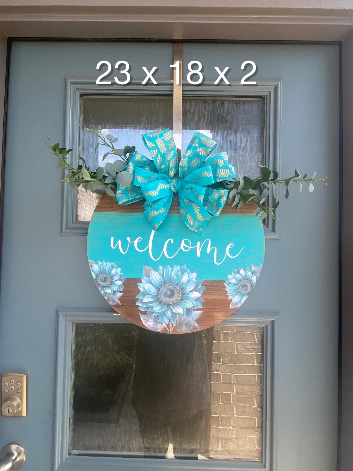 Year Around Door Hanger, Welcome Door Sign, Welcome Front Door Sign ...