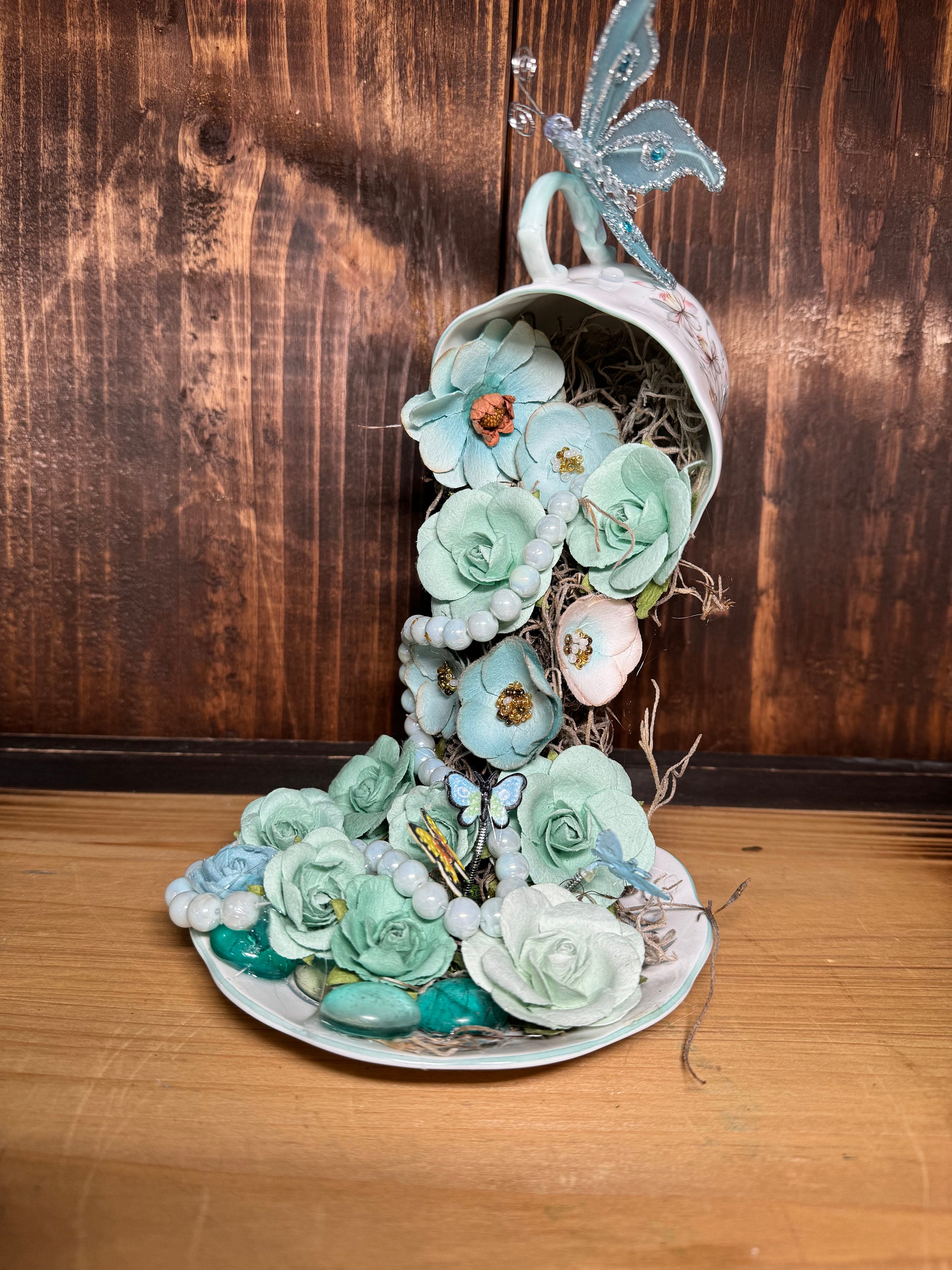 Tea Cup, Floating Teacup Centerpiece, Teacup Decor, Teacup Floral, Gift ...