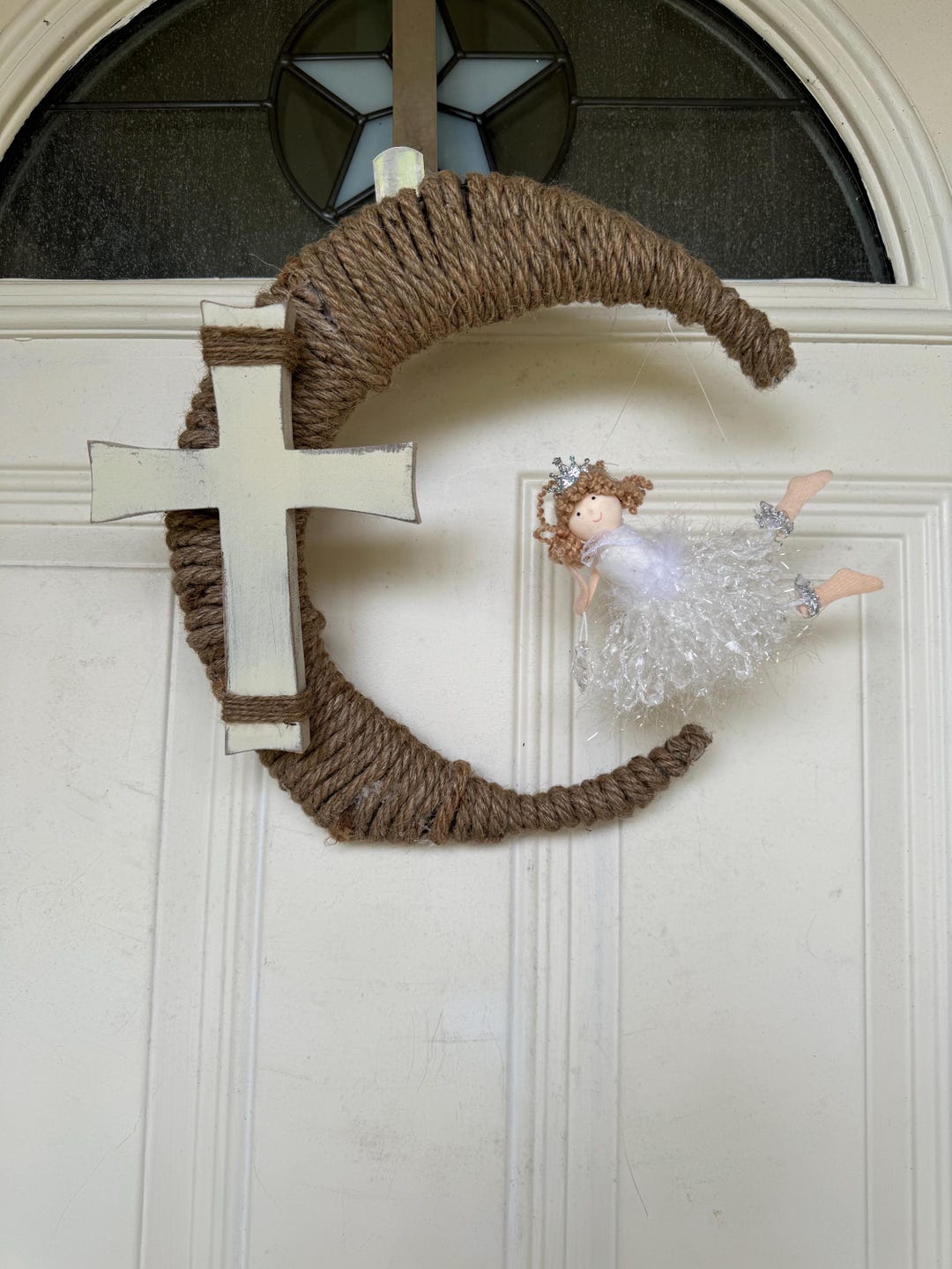 Crescent Moon, Moon Decor, Year Round Home Decor, Crescent Moon Door ...