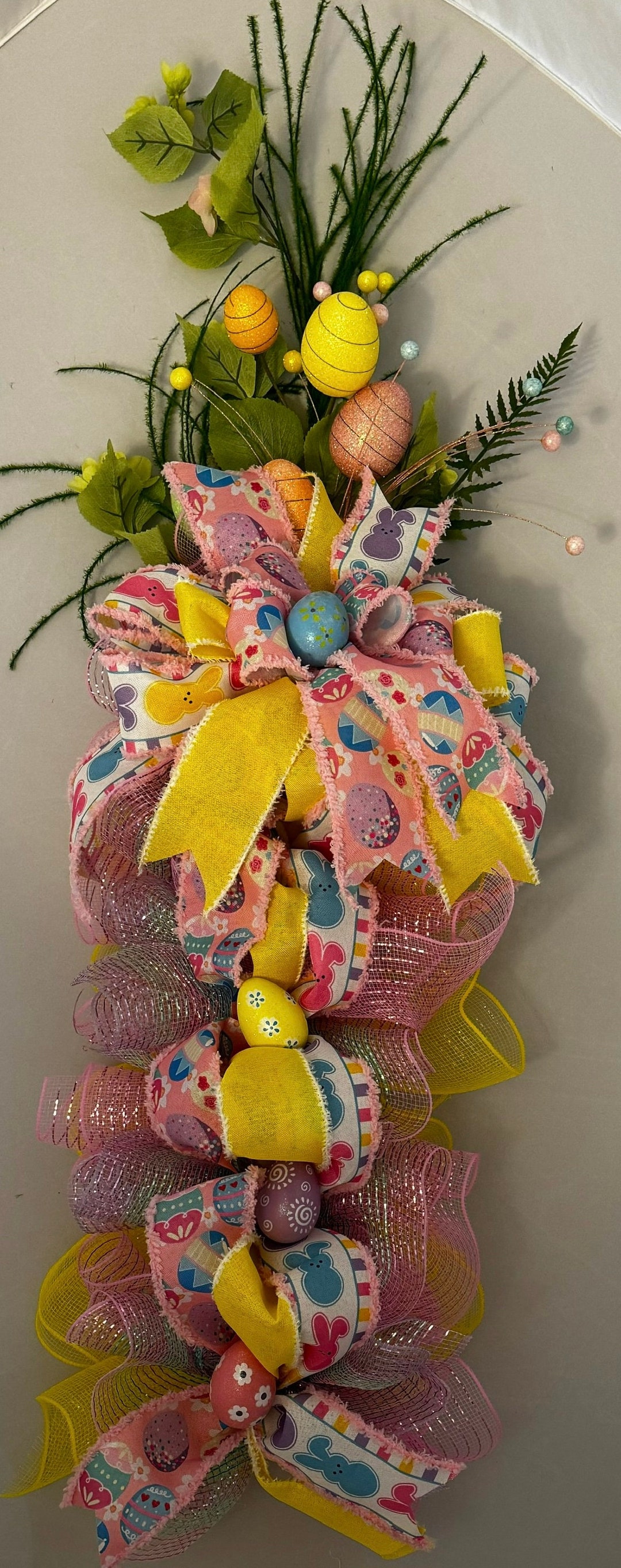 Easter Swag Easter Door Swag Easter Home Decor Easter Wall Swag Easter ...