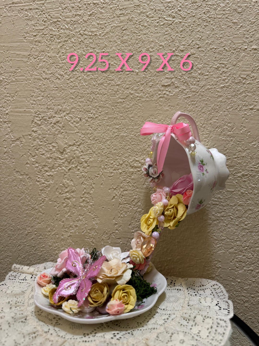 Elavated Teacup, Floating Teacup, Teacup for Collectors, Teacup Home ...