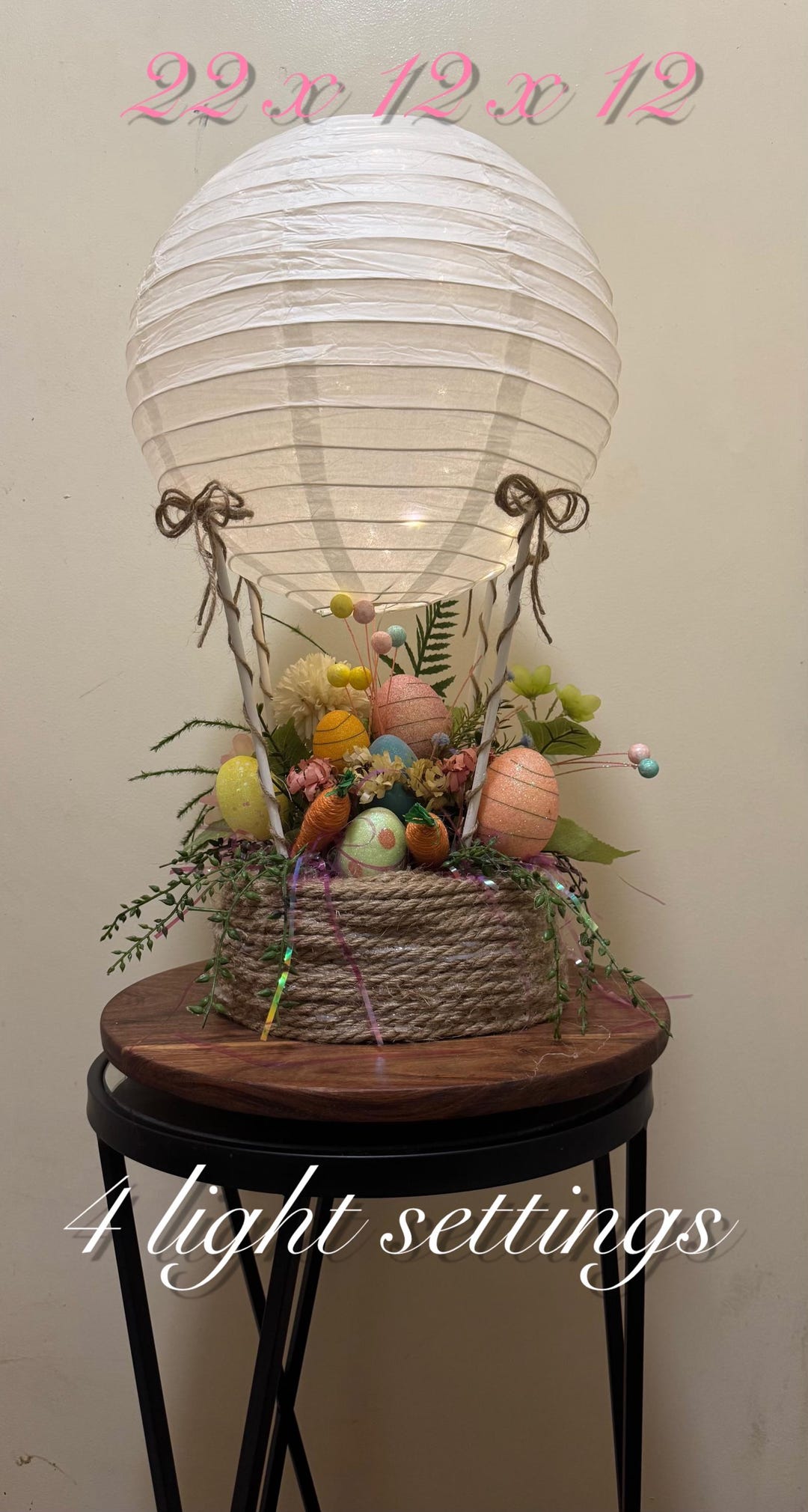 Hot Air Balloon, Easter Hot Air Balloon Decor, Easter Decor, Easter ...