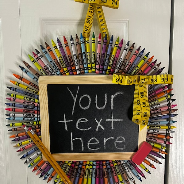 Crayon Wreath - Etsy