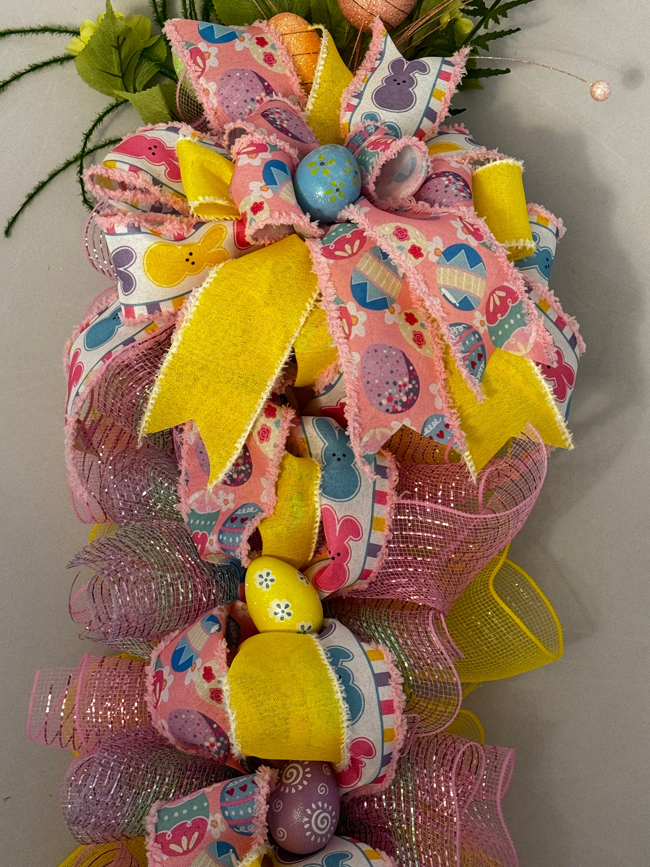 Easter Swag Easter Door Swag Easter Home Decor Easter Wall Swag Easter ...