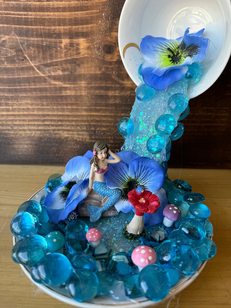 Tea Cup, Floating Tea Cup, Water Fall Teacup, Teacup Home Decor ...