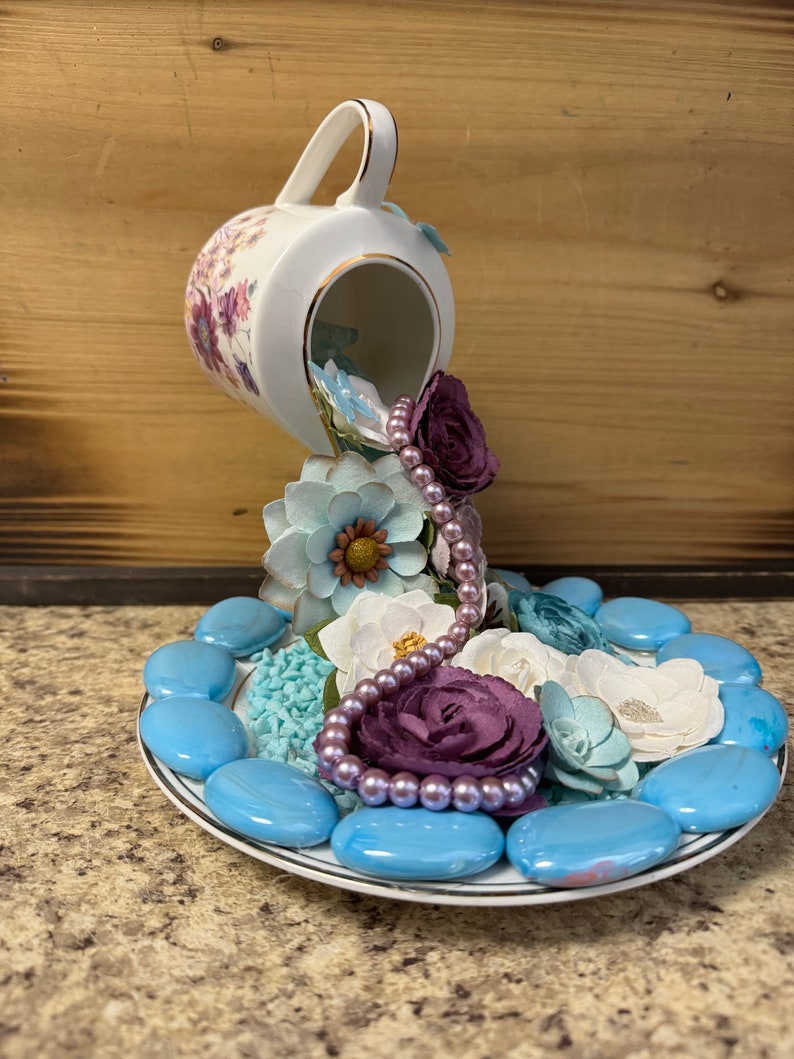 Tea Cup, Floating Teacup, Teacup, Teacup Floral, Elevated Teacup ...