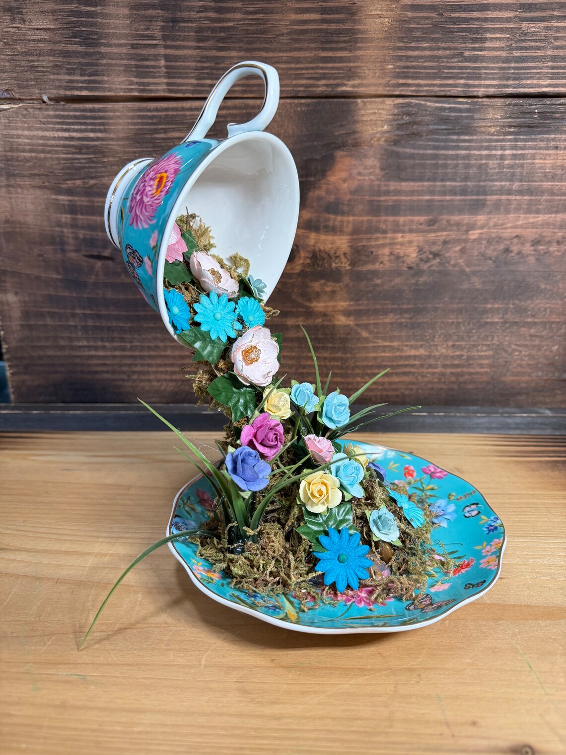 Teacup Floral Display, Floating Teacup, Floating Teacup Floral Display ...