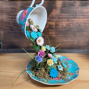Teacup Floral Display, Floating Teacup, Floating Teacup Floral Display ...