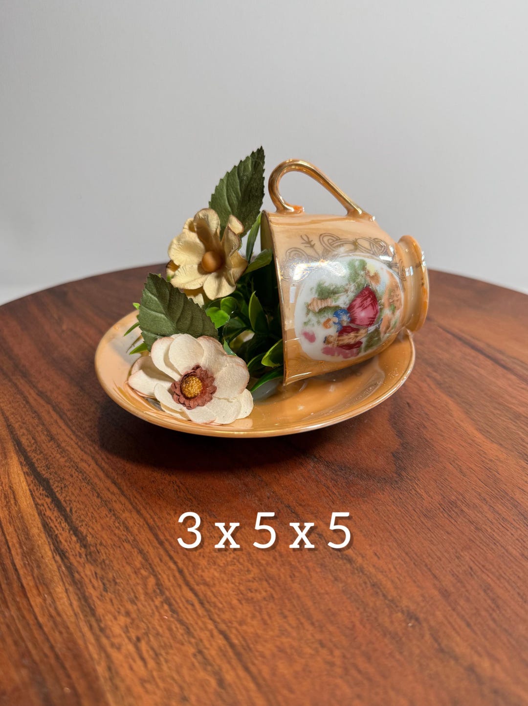 Teacup, Teacup Display, Teacup Faux Flower Arrangement, Teacup Decor ...