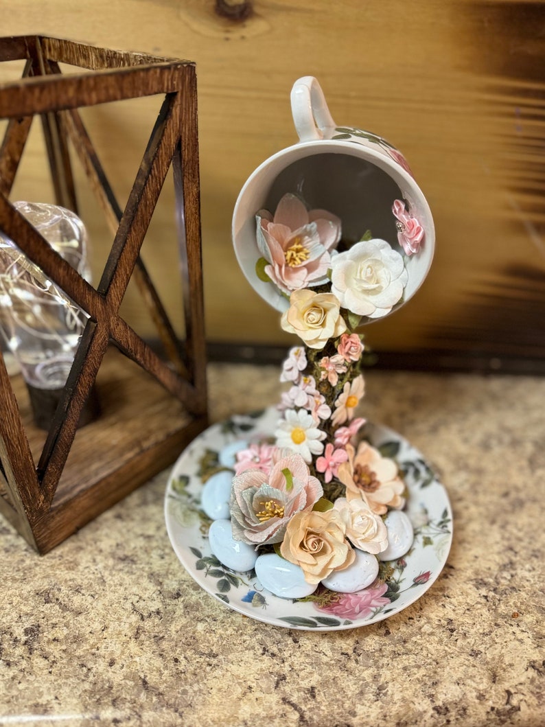 Floating Teacup, Floating Tea Cup, Floating Teacup Floral Arrangement ...
