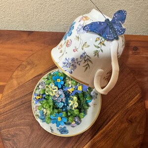 Floating Tea Cup, Elavated Tea Cup, Centerpiece, Teacup Centerpiece ...