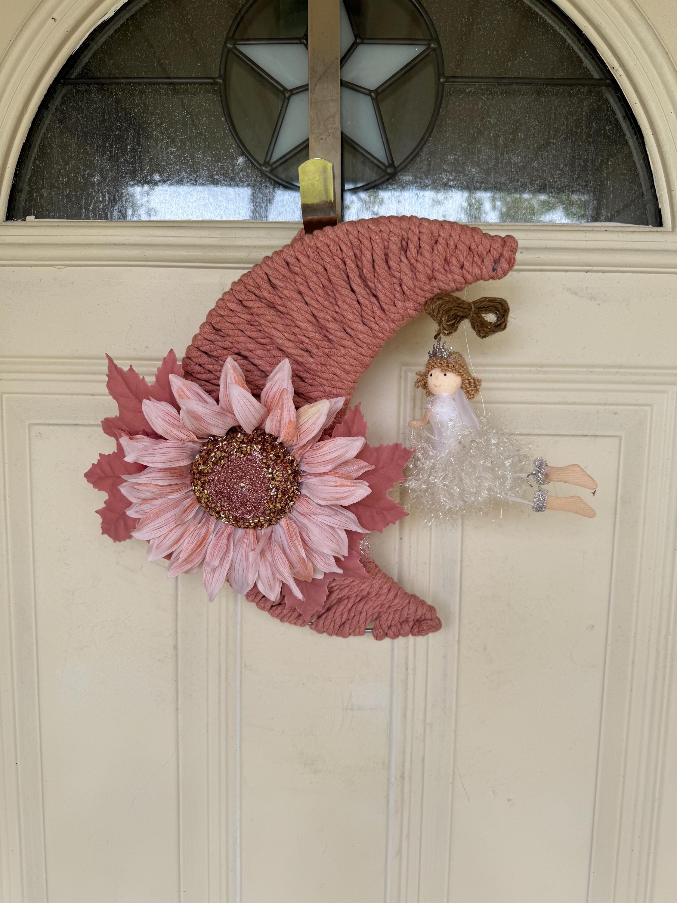 Crescent Moon, Crescent, Moon, Crescent Moon Door Wreath, Crescent Moon ...