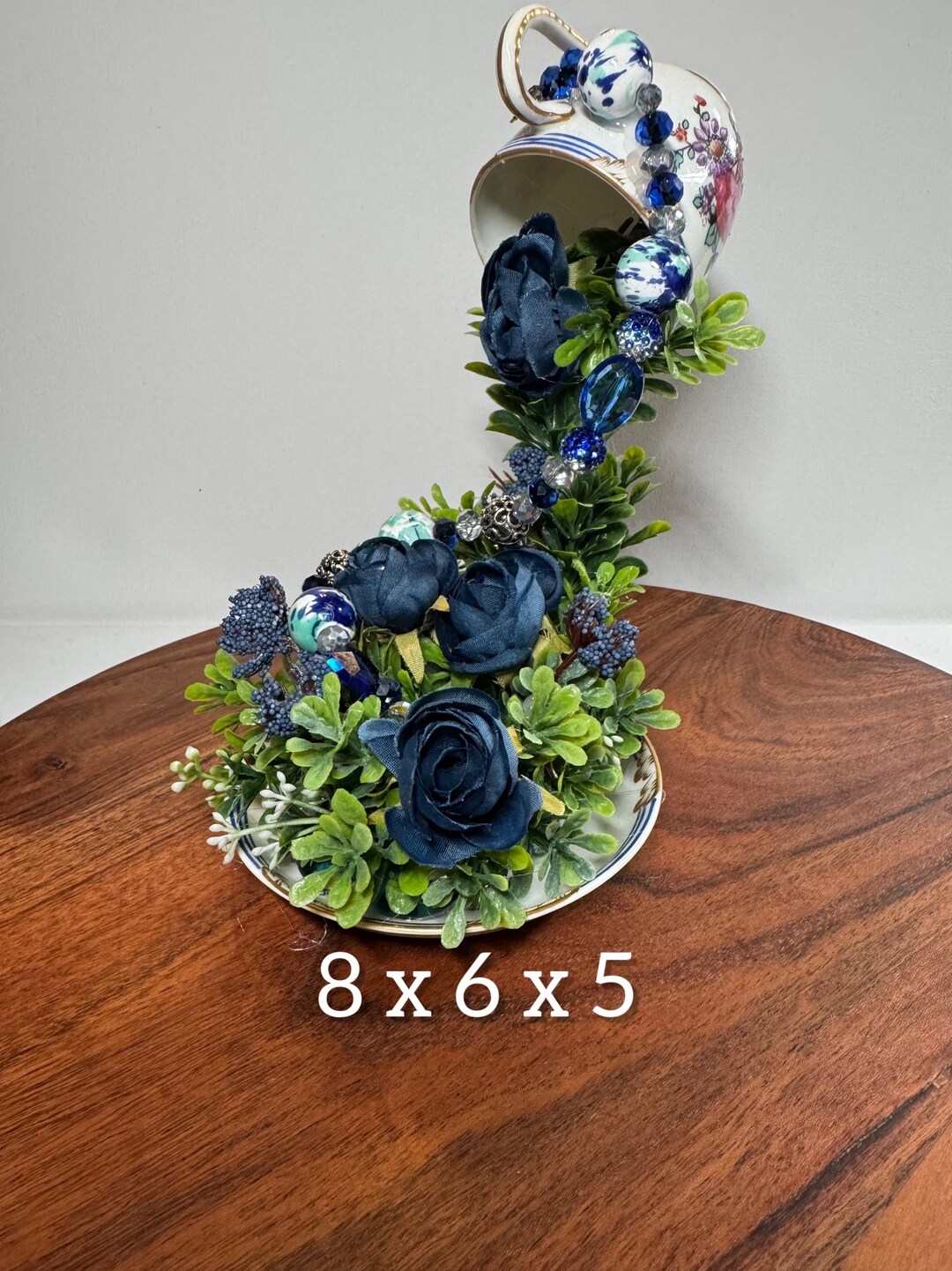 Teacup, Teacup Floral Arrangement, Faux Floral Arrangement, Teacup Gift ...