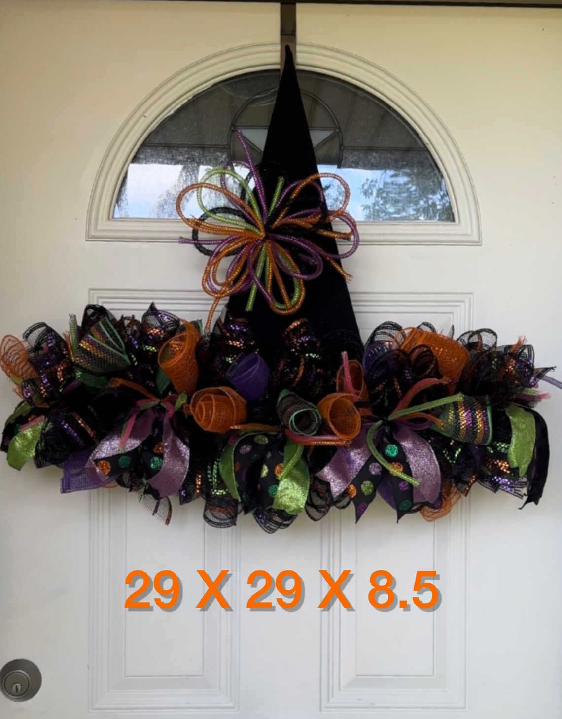 Witch Hat Wreath, With Hat Door Hanger, Witch Hat Decor, Colorful Home ...