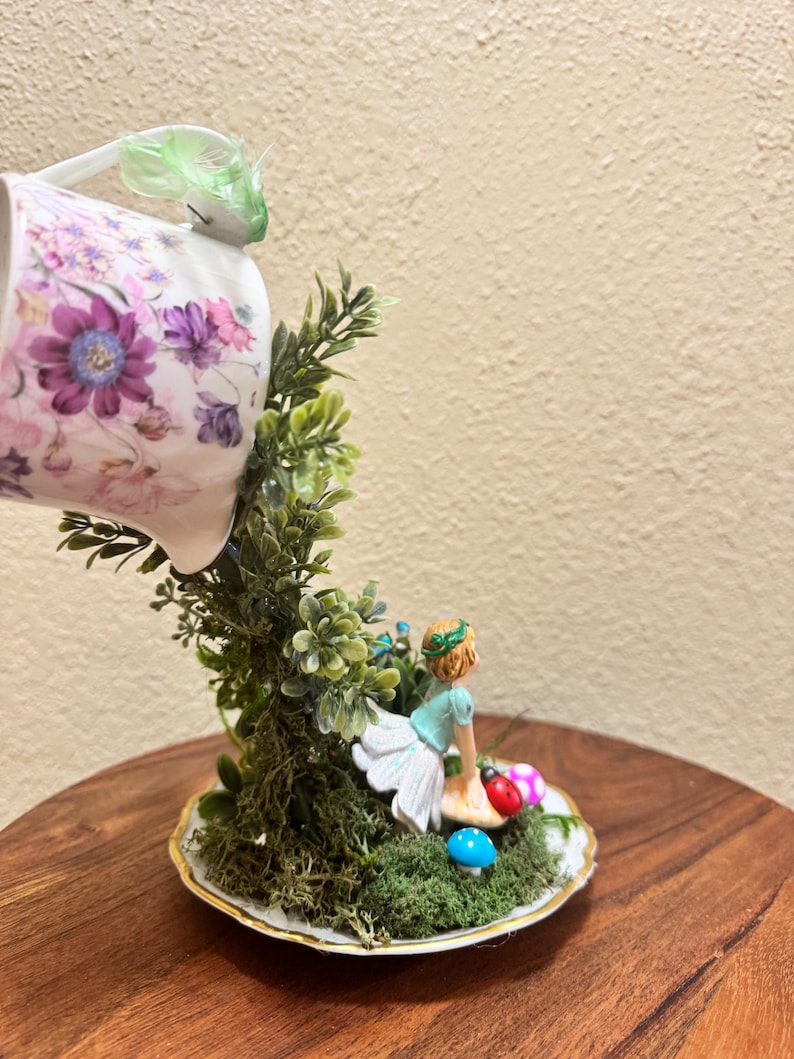 Floating Fairy Teacup, Elevated Fairy Teacup, Floating Teacup, Elevated ...
