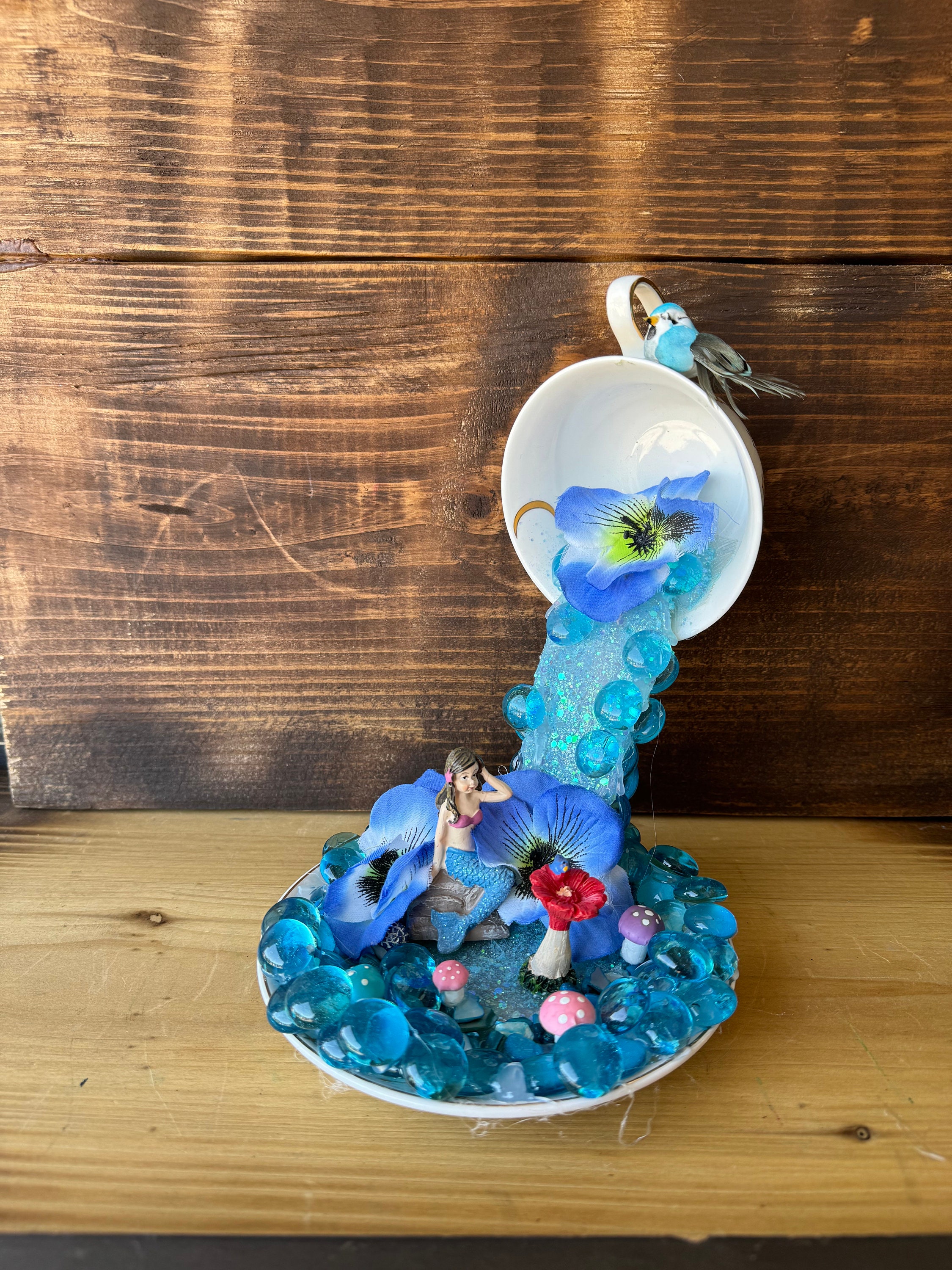 Tea Cup, Floating Tea Cup, Water Fall Teacup, Teacup Home Decor ...