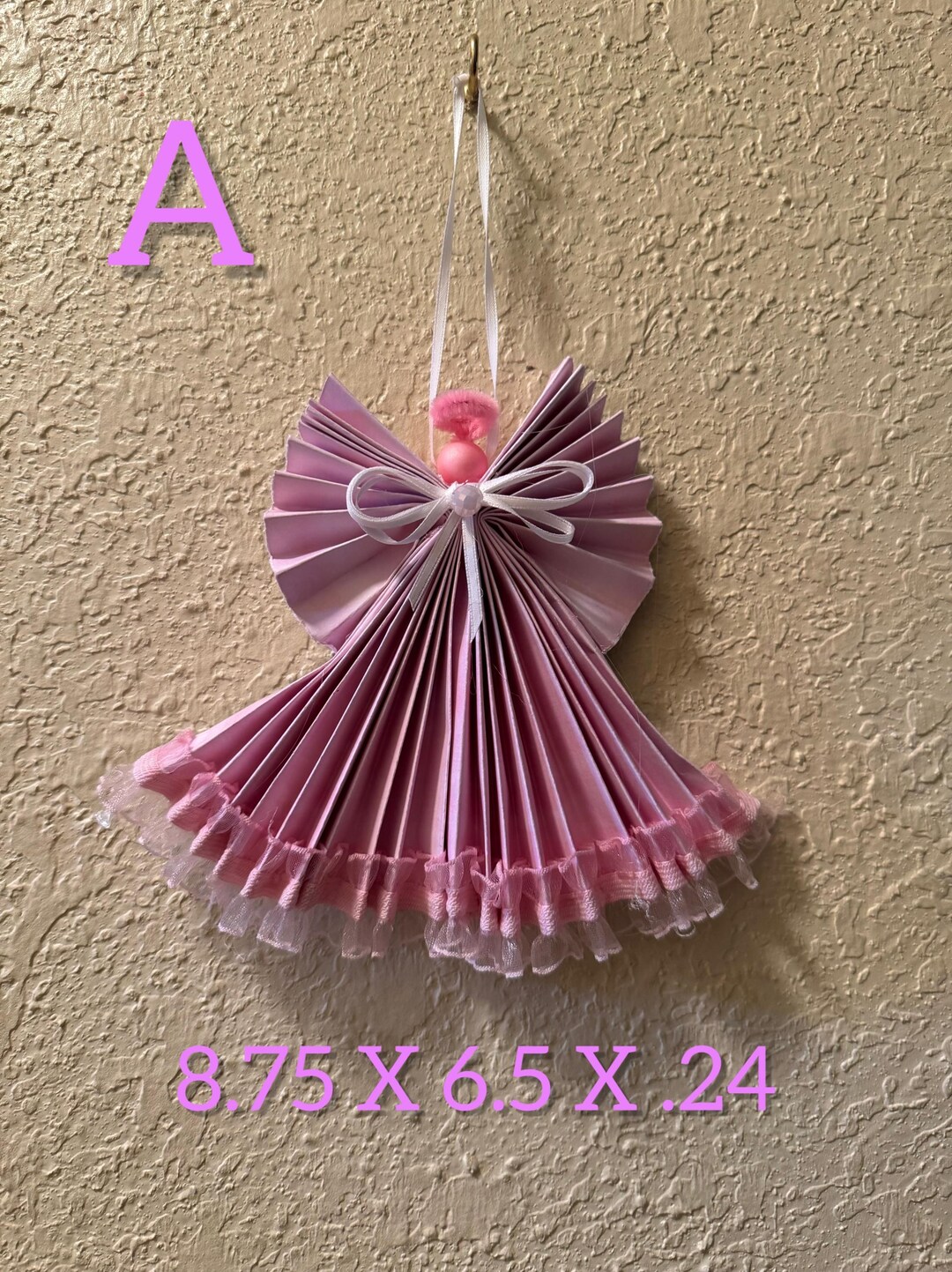 Paper Angels Wall Hanger, Angel Decor, Christmas Tree Ornaments, Angel ...