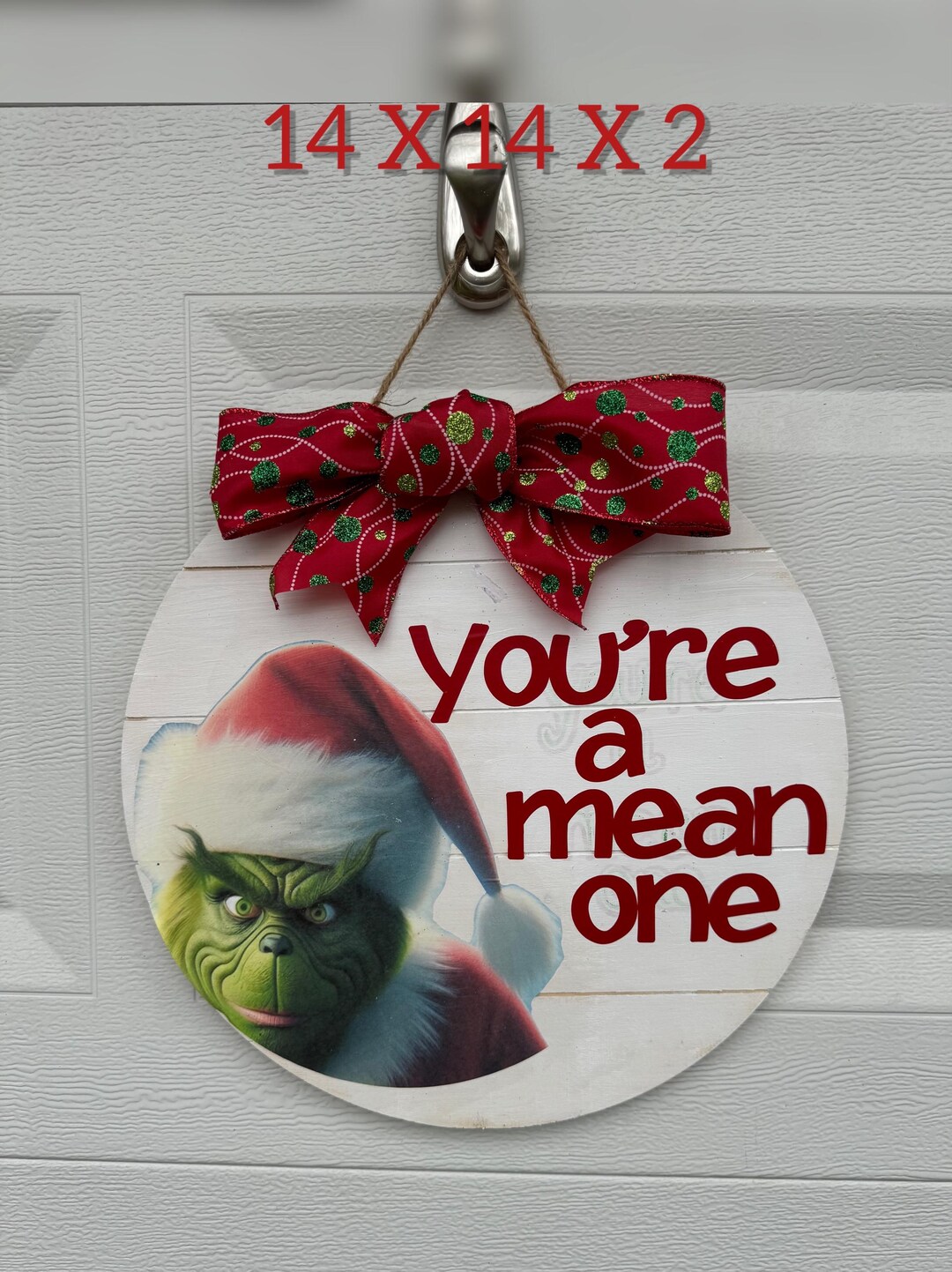 Grinch Door Hanger, Grinch, Grinch Door Decor, Grinch Christmas ...