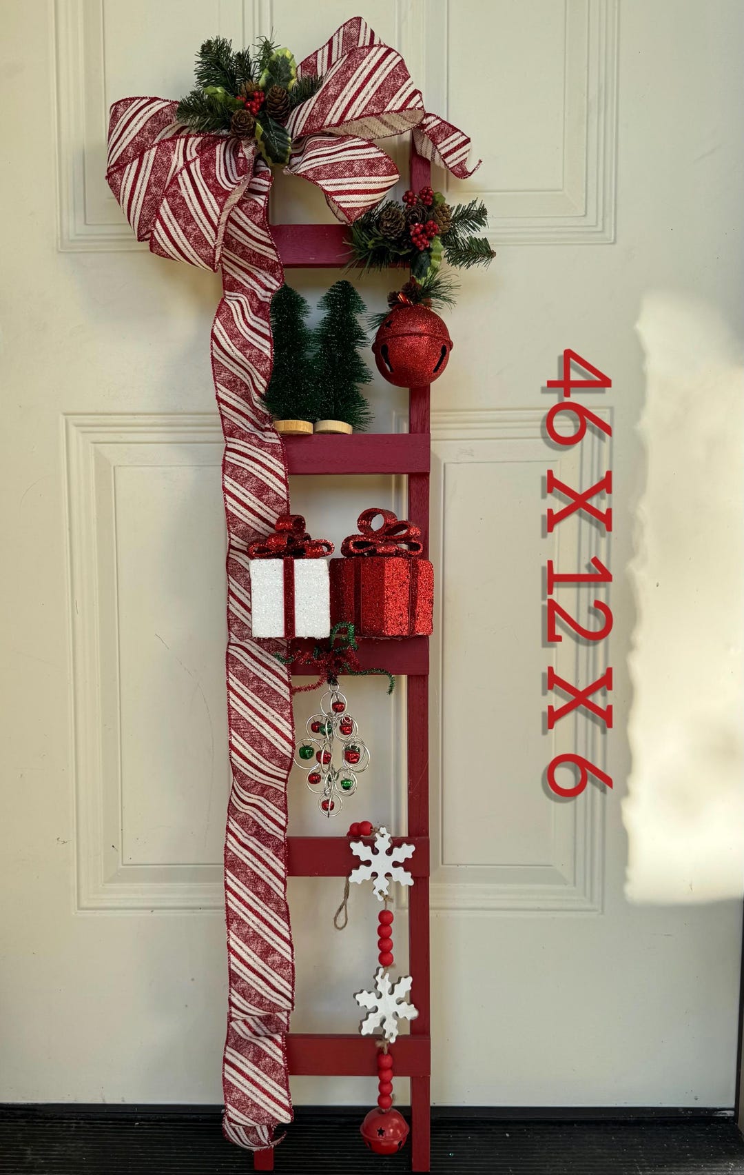 Christmas Ladder, Christmas Wall Decor, Christmas Porch Decor ...