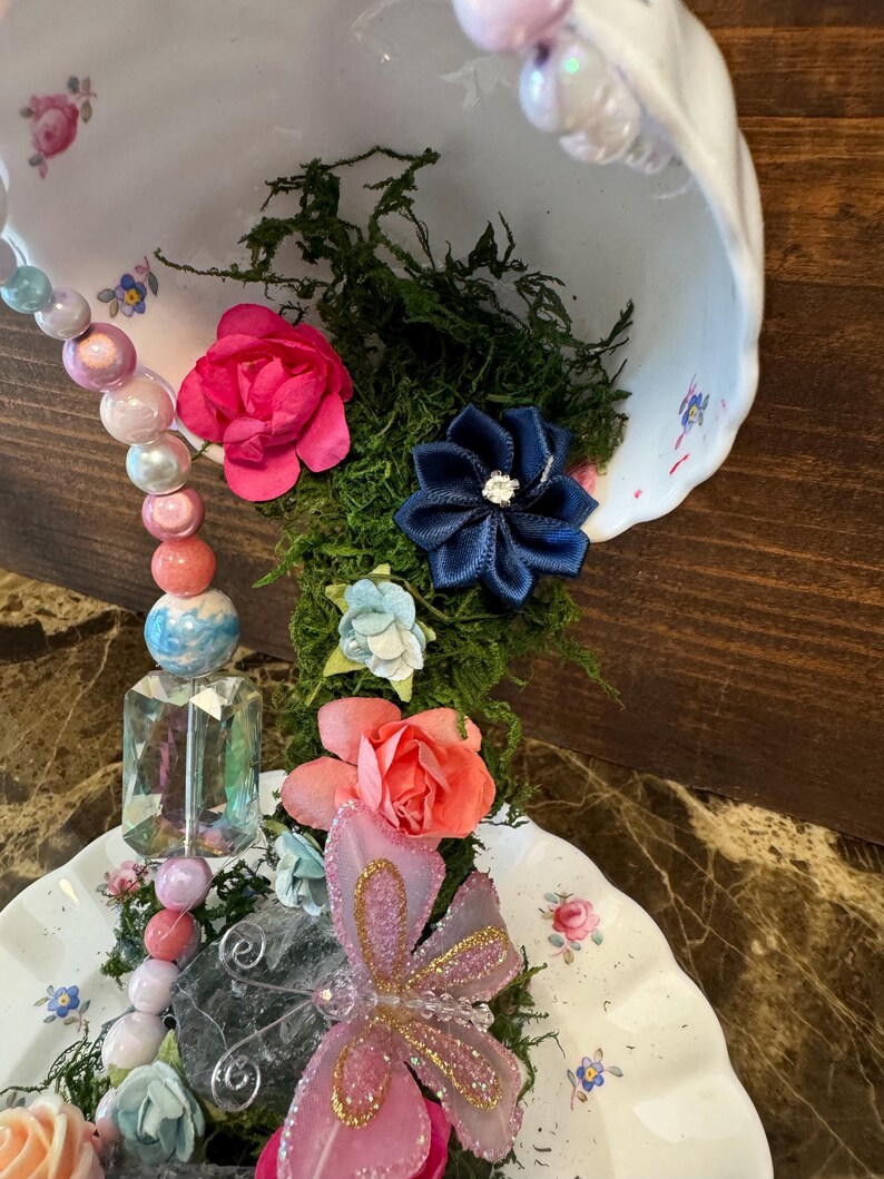 Teacup, Elavated Teacup, Teacup Floral Decor, Teacup Home Decor, Teacup ...