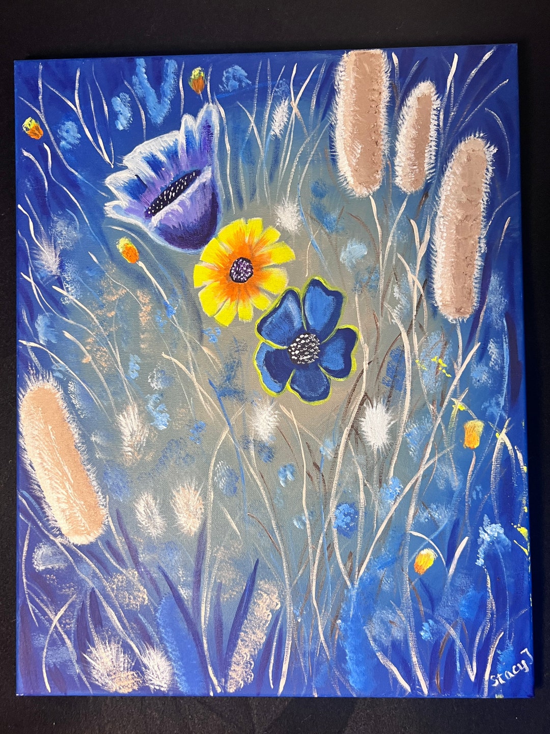 Spring Floral Acrylic Painting Gift Idea for Her Acrylic Painting Gift ...