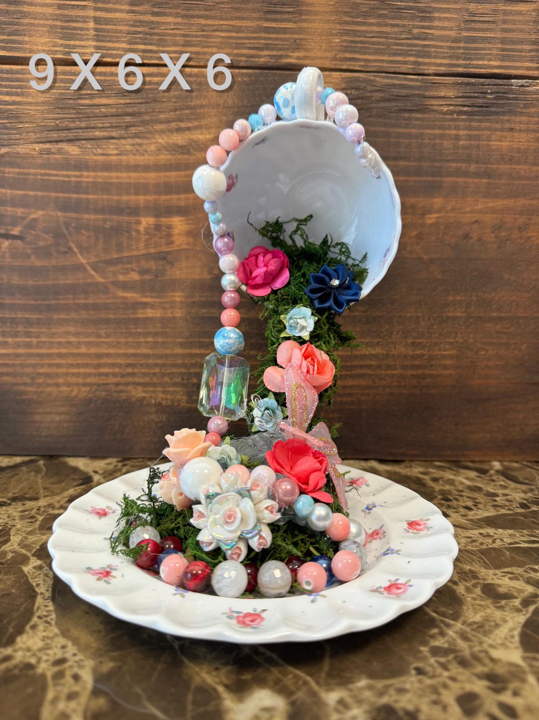 Teacup, Elavated Teacup, Teacup Floral Decor, Teacup Home Decor, Teacup ...