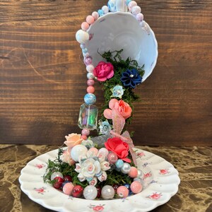 Teacup, Elavated Teacup, Teacup Floral Decor, Teacup Home Decor, Teacup ...