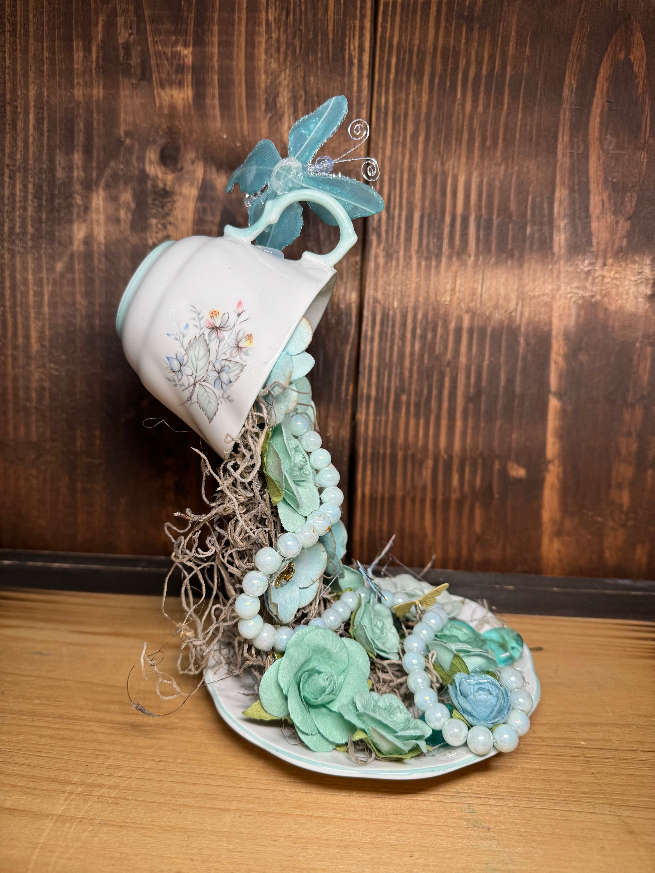 Tea Cup, Floating Teacup Centerpiece, Teacup Decor, Teacup Floral, Gift ...