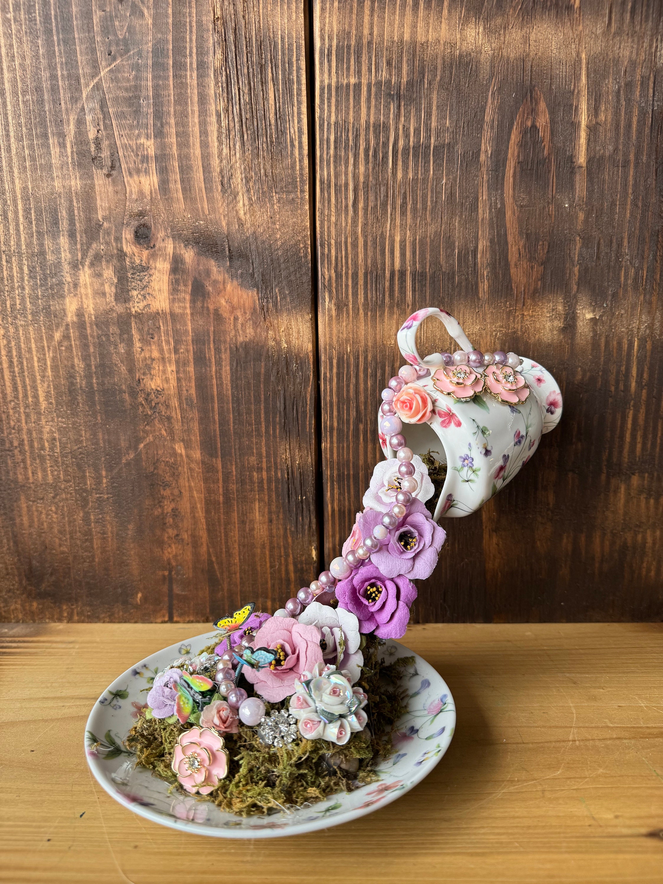 Floating Teacup, Floating Teacup Decor, Table Decor, Teacup Lovers ...